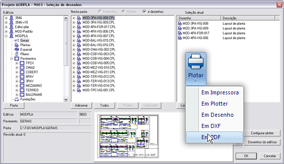 CAD/TQS 15 - Plotagem