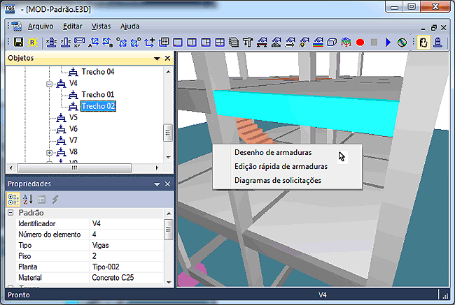 Novo Visualizador 3D - CAD/TQS 17